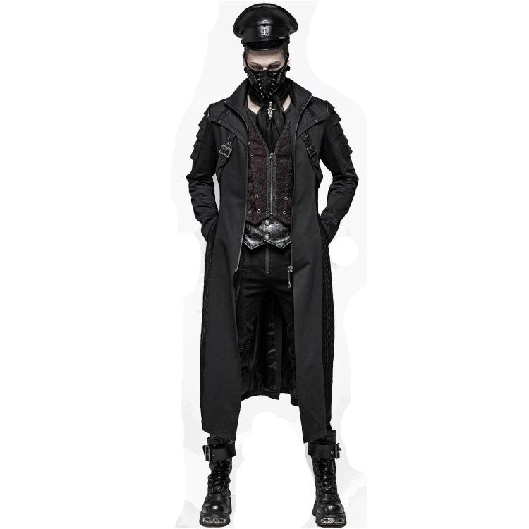 Black Gothic Militia Cap by Punk Rave • The Dark Store™