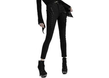 Black 'Dark Blood' Pants by Punk Rave • The Dark Store™