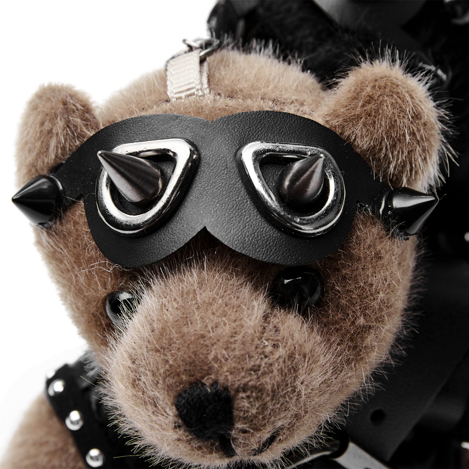 Beige 'Punk Bear' Keyring by Punk Rave • The Dark Store™