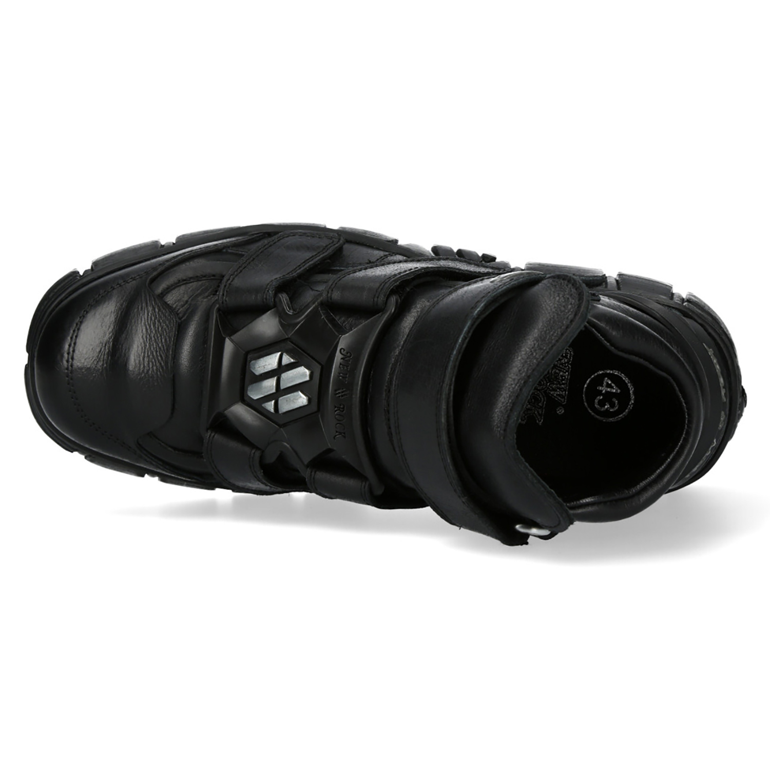 Black Itali New Rock Metallic Shoes M.WALL285-S4 • The Dark Store™