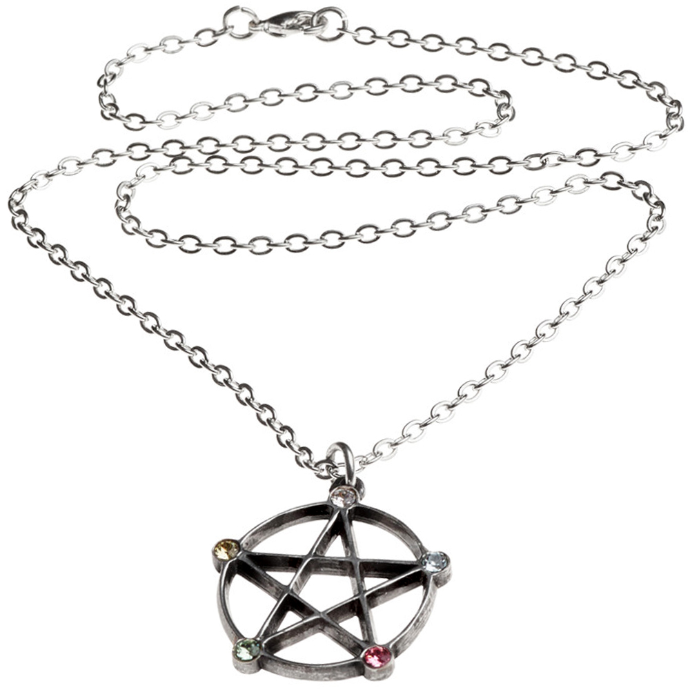 Wiccan Elemental Pentacle Pendant by Alchemy Gothic • the dark store™