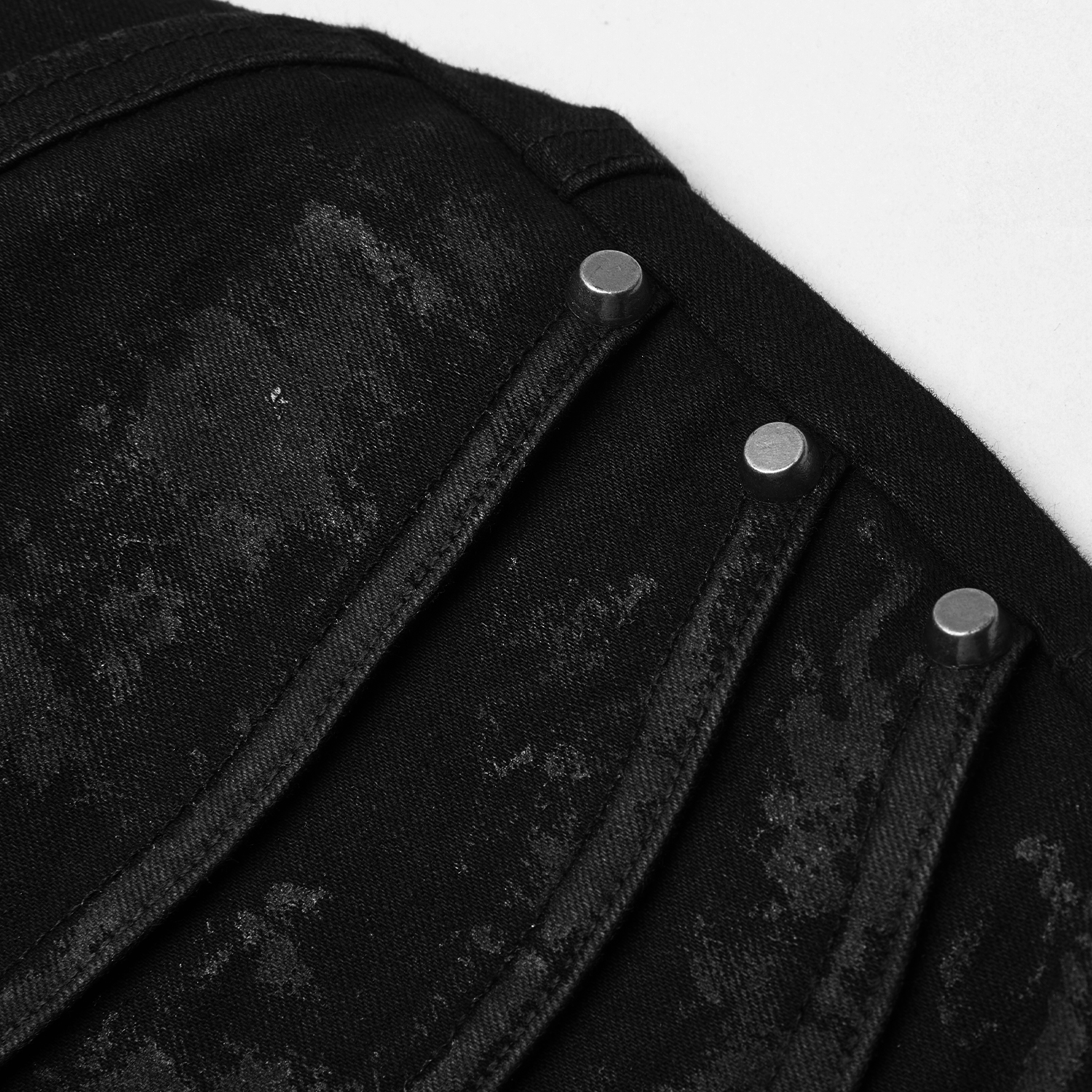 Jeans 'Punk Armor' Noir by Punk Rave • The Dark Store™