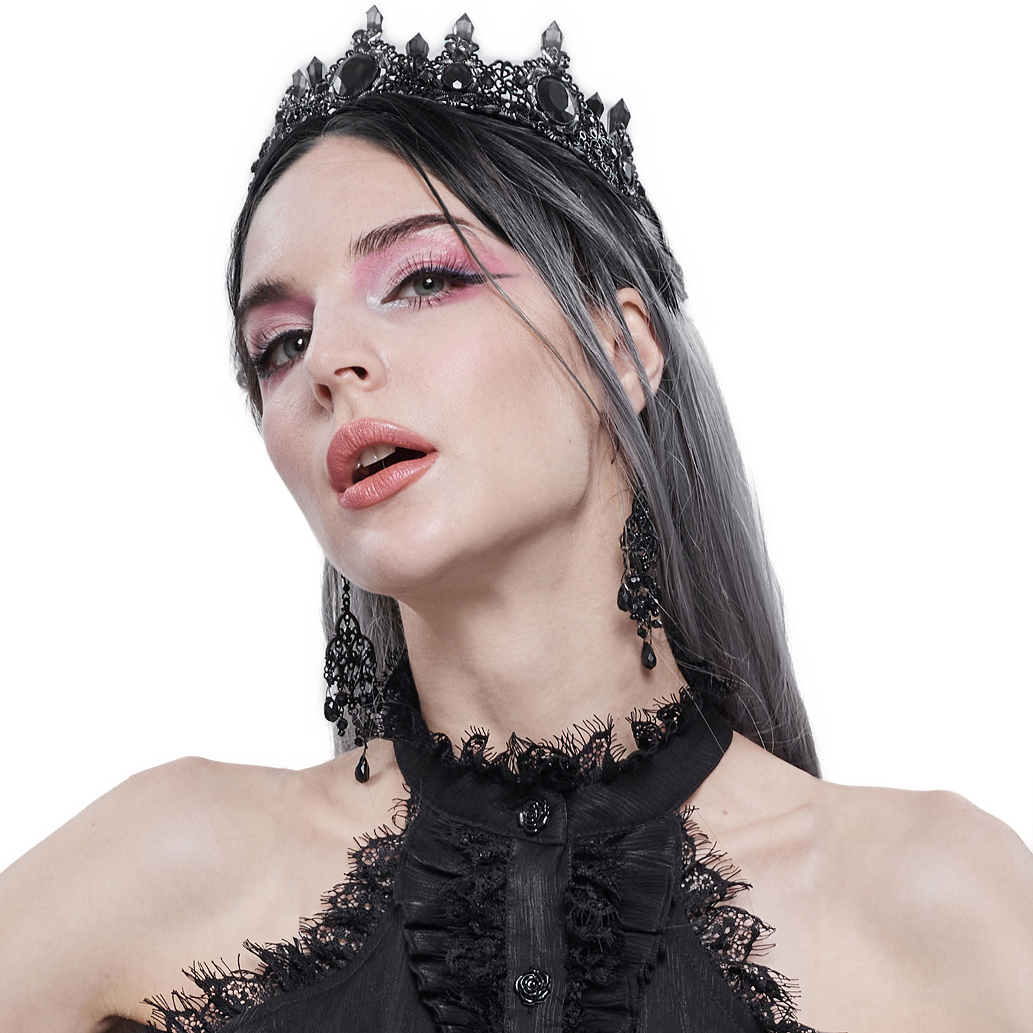 Dark Crystal Stone Diadem by Devil Fashion • The Dark Store™