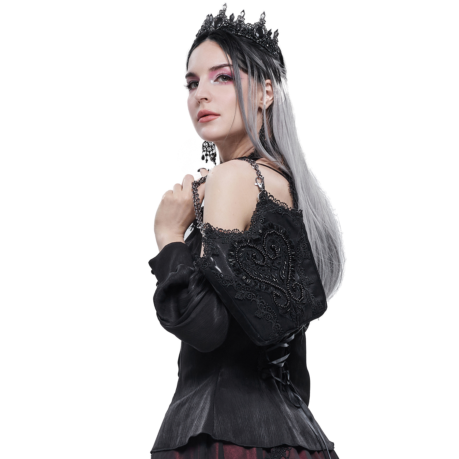 Dark Crystal Stone Diadem by Devil Fashion • The Dark Store™
