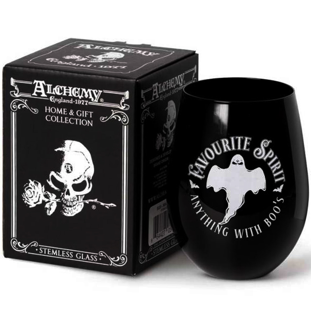Black 'Favourite Spirit' Glass by Alchemy Gothic • The Dark Store™
