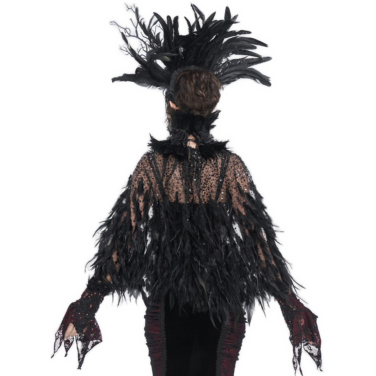 Black 'Monster Tree' Headband by Eva Lady • The Dark Store™