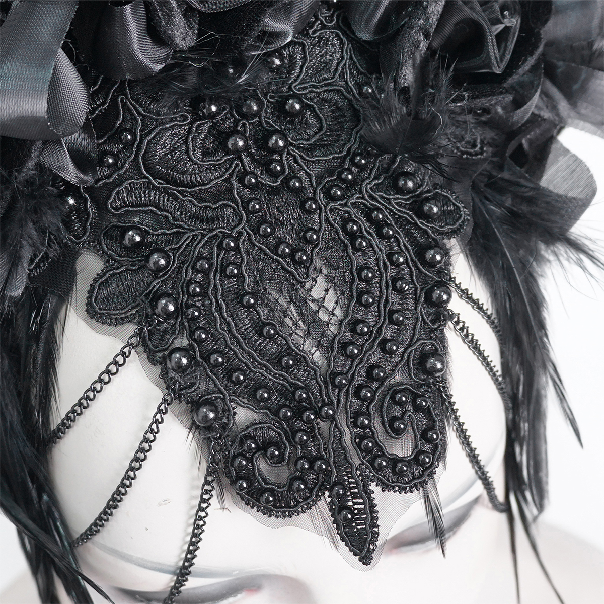 Black 'Monster Tree' Headband by Eva Lady • The Dark Store™